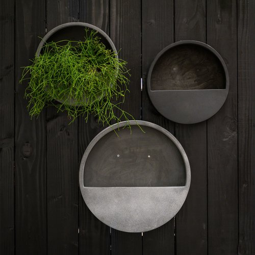 pottery-pots-wally pot applique béton mur jardinière balcon terrasse ...